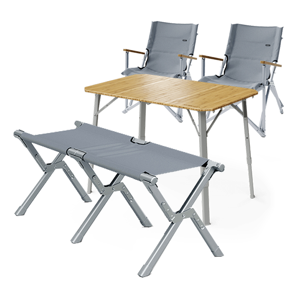 Dometic GO Compact Camp Table with Camp Bench & 2 x Camp Chair ...