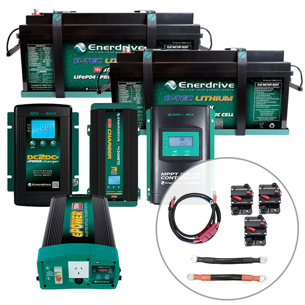 Enerdrive 600Ah Caravan 2600W Inverter Bundle | Enerdrive | My Generator